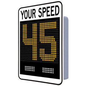 Tapco 15"" Radar Feedback Sign Your Speed/Full Motion Solar