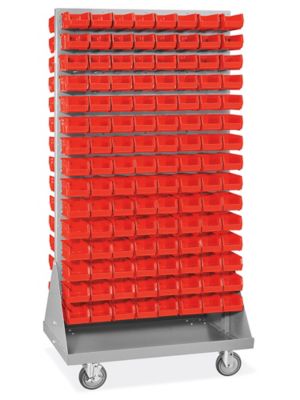 Panel Mobile Stackable Bin Organizer - 7 1?2 X 4 X 3" Red Bi